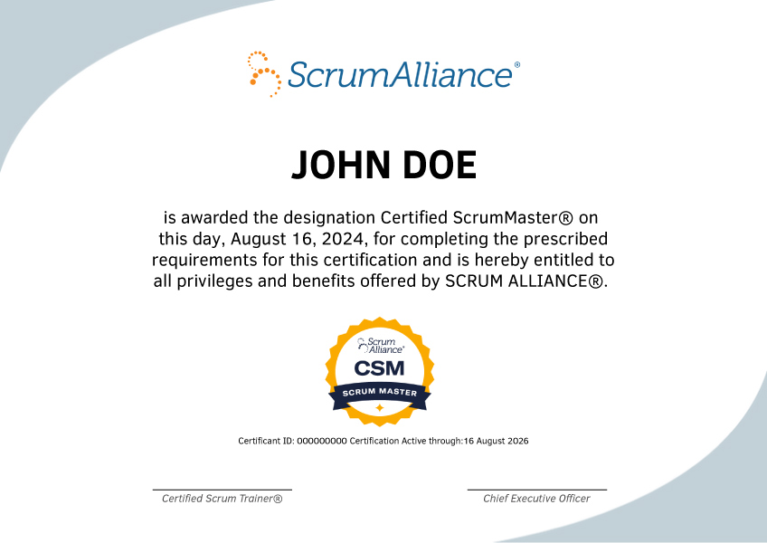 CSM Certification - Certified Scrum Master Training Course