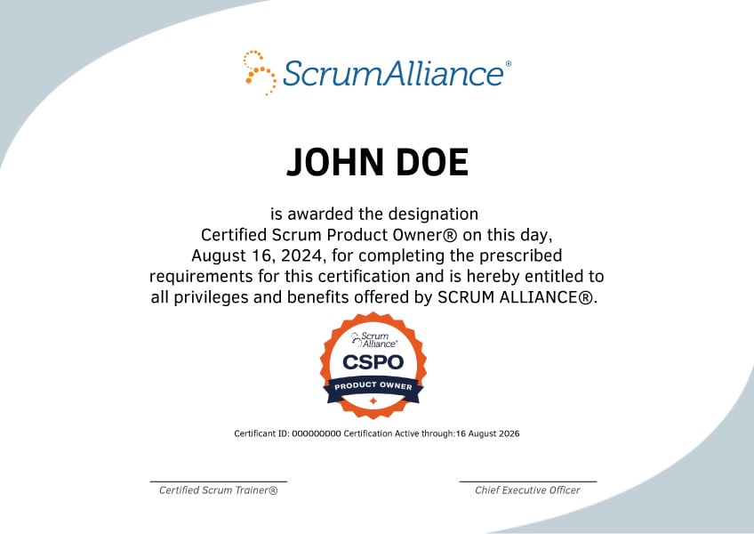 CSPO Certification | Certified Scrum Product Owner Training Course CSPO Certification | Certified Scrum Product Owner Training Course