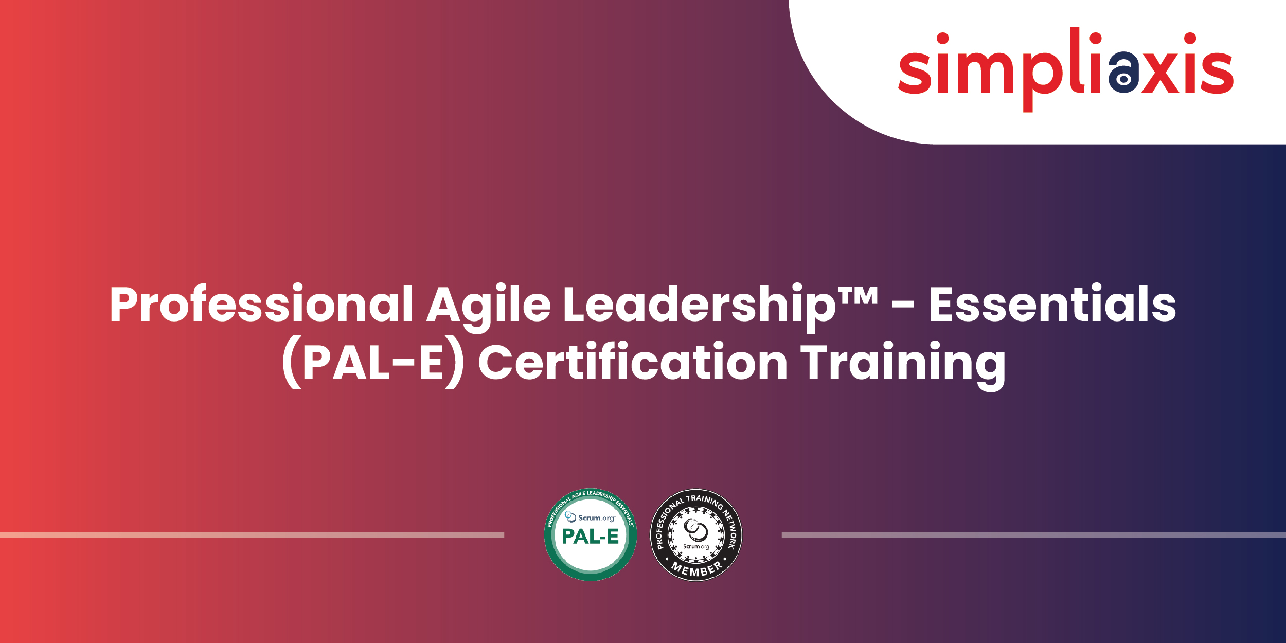 PAL-E Certification | Professional Agile Leadership Essentials Training