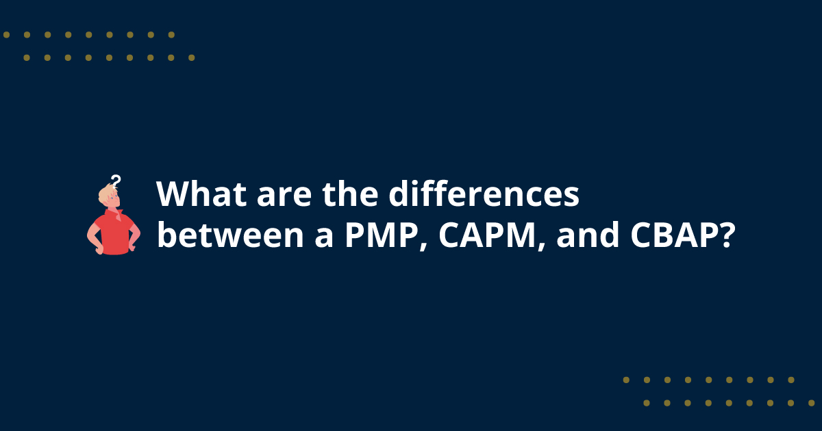 PMP, CAPM, CBAP: Which Certification to Choose?